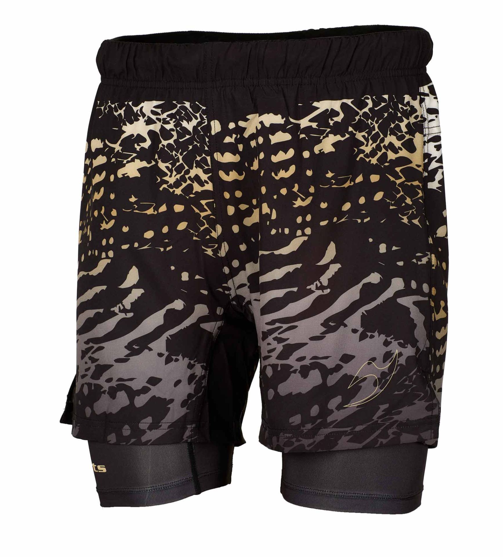 Grappling shorts flex double | black-gold/black | S | 1010801